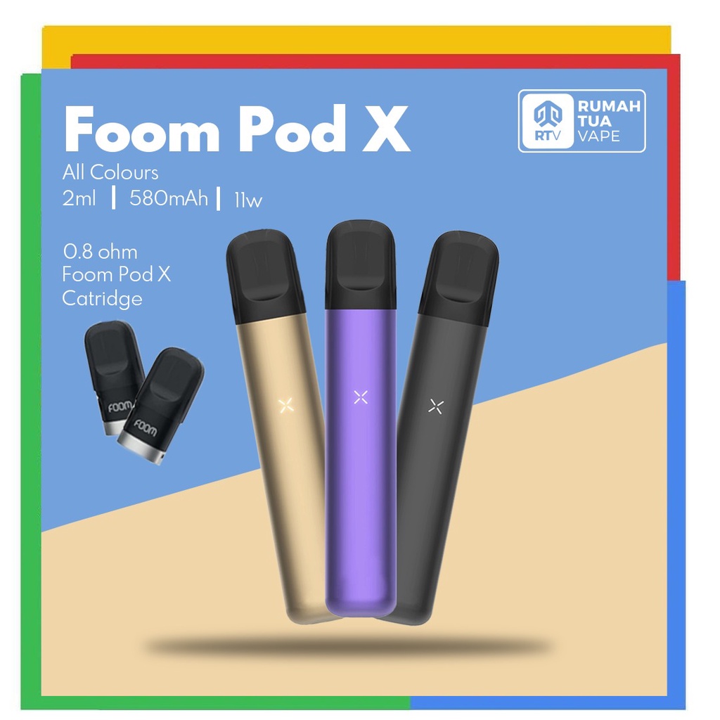 Jual FOOM POD X 580MAH 11W POD KIT | Shopee Indonesia