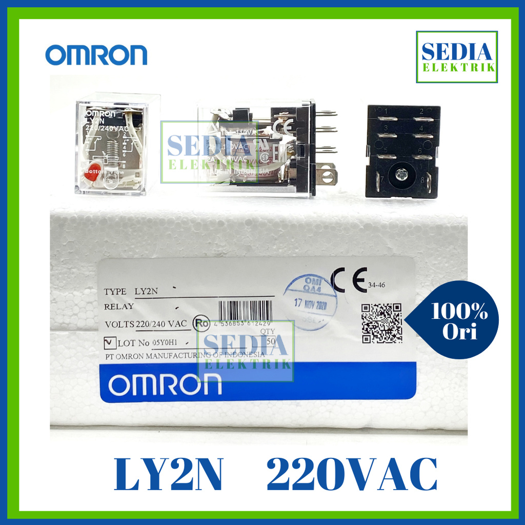 Jual RELAY OMRON LY2N-220VAC LY2N 220VAC | Shopee Indonesia