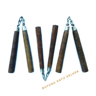 Jual Nunchaku Kayu Double Stick Ruyung Asli | Kayu Berkualitas Kuat ...