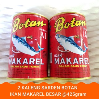 Jual SARDEN BOTAN IKAN MAKAREL BESAR 425g PAKET 2 KALENG | Shopee Indonesia