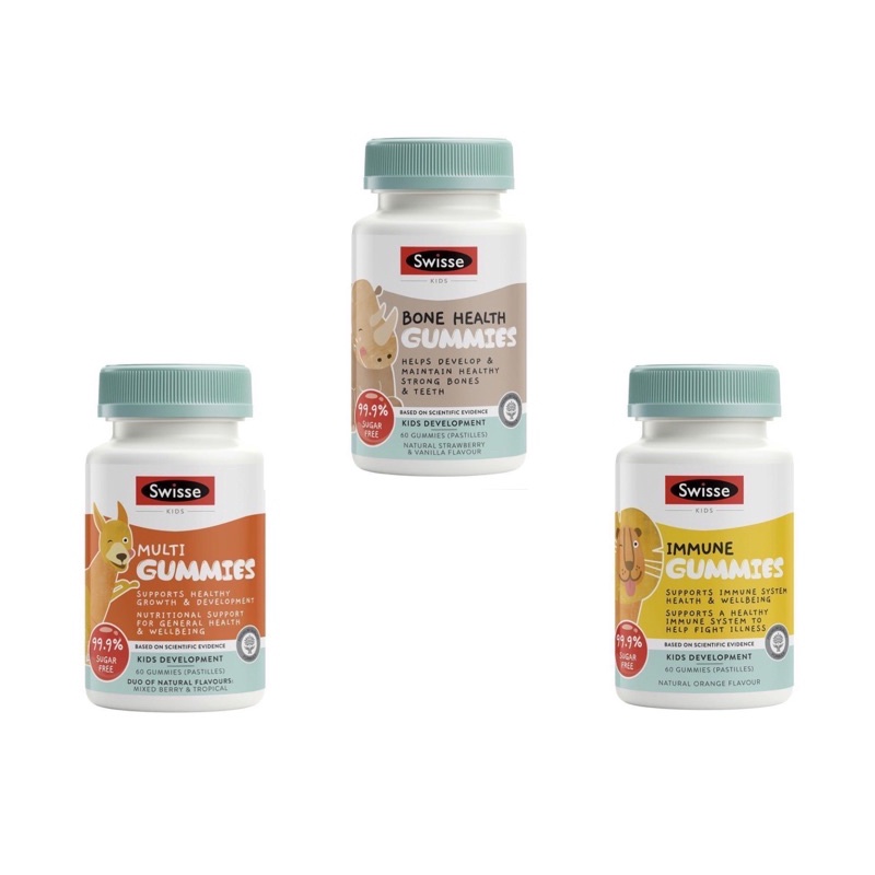 Jual Swisse Kids Gummies Immune Multi Bone Health 60 gummies Indonesia|Shopee Indonesia