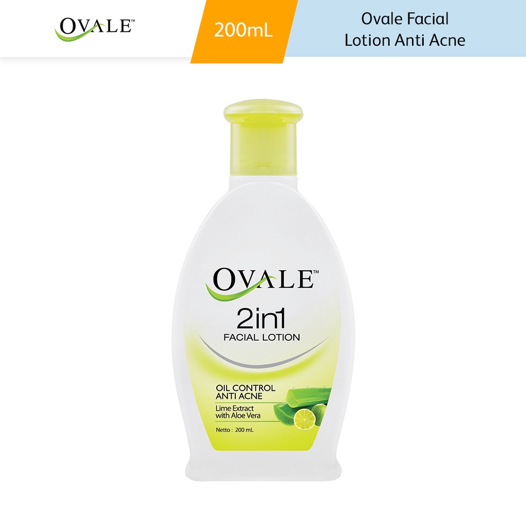 Jual Ovale Facial Lotion Anti Acne 200ml | Shopee Indonesia