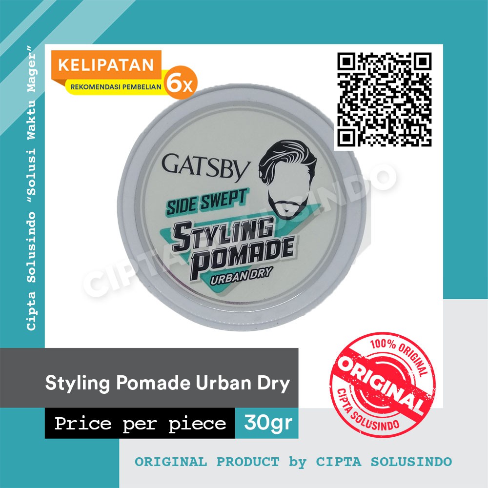 Jual Minyak rambut pomade gatsby styling pomade Urban Dry Kecil 30g ...