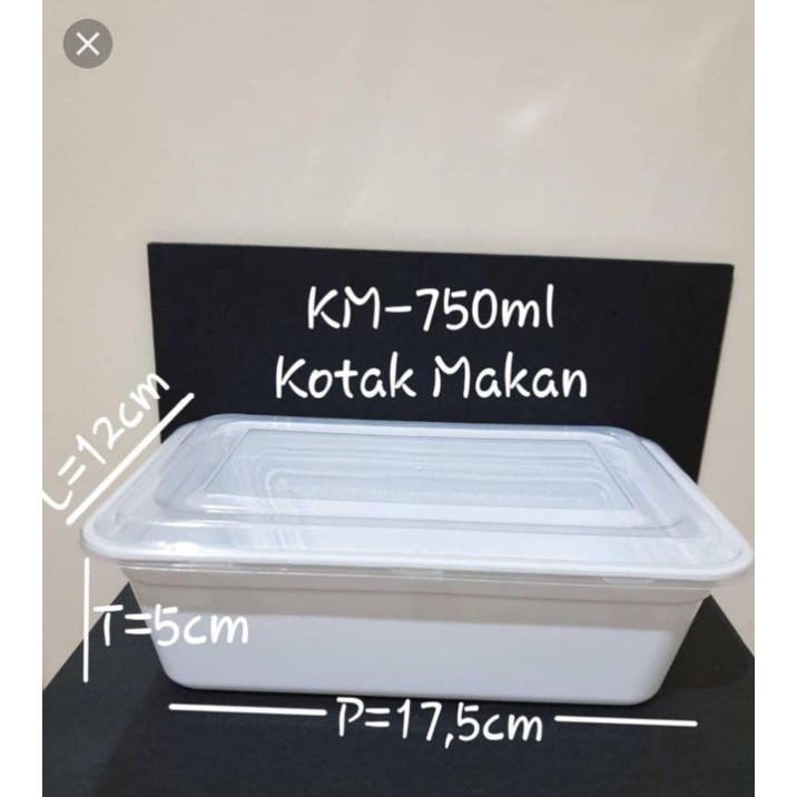 Jual Wadah Box Plastik 750ml (hanya untuk keperluan paking ditoko kami ...