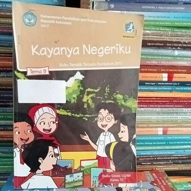 Jual Buku Tematik Terpadu Kurikulum 2013 Edisi Revisi 2017 Kls 1v Sd