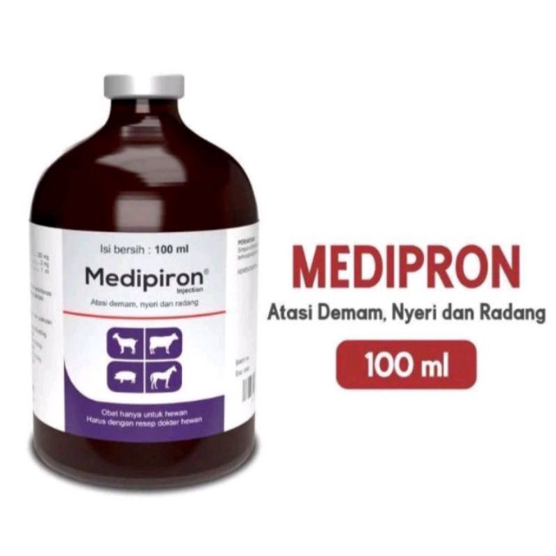 Jual Medipiron 100ml injeksi penurun panas Hewan | Shopee Indonesia