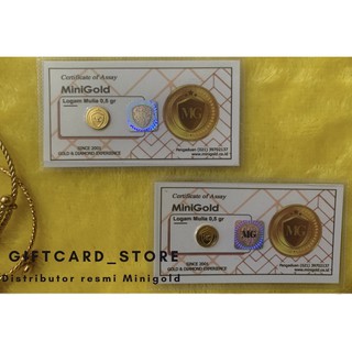 Jual MINIGOLD 0,5 GRAM EMAS MINI 24K MINI GOLD BISA TUKAR ANTAM ...