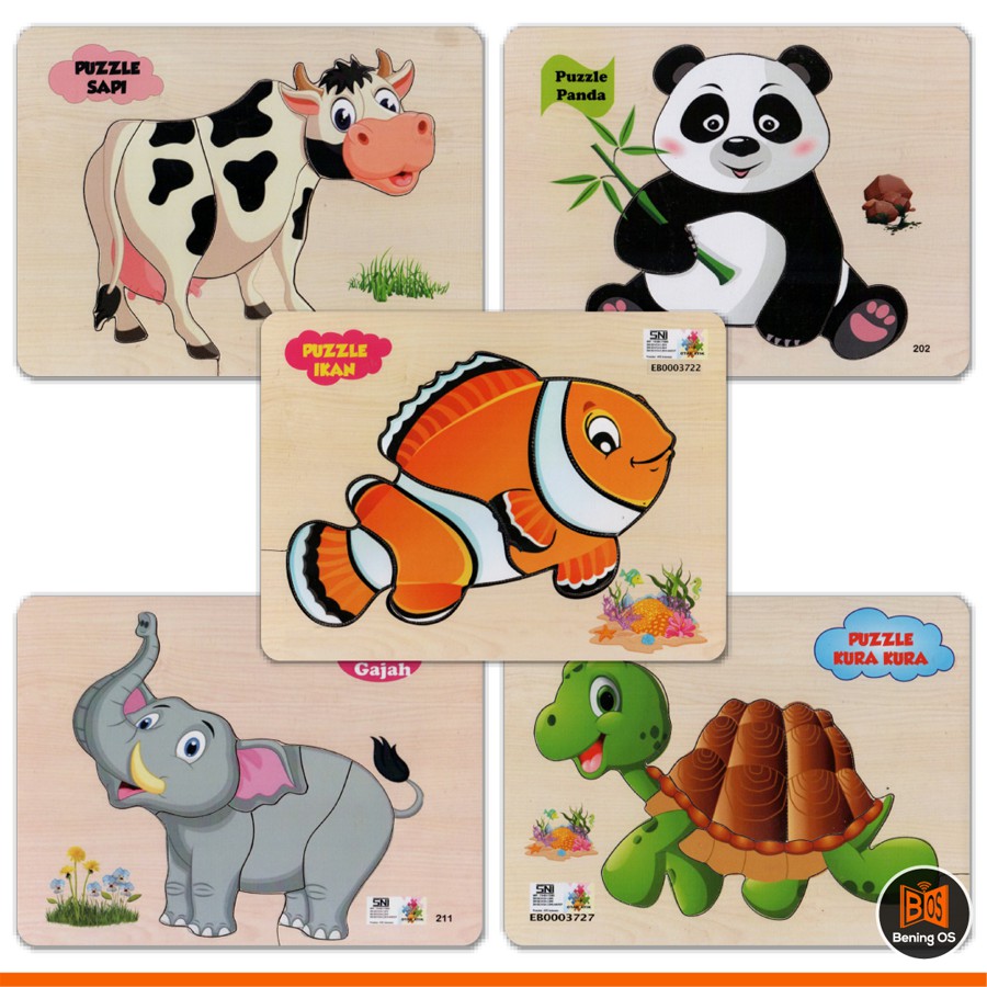 Jual Puzzle Kayu - Seri Binatang (OA) Indonesia|Shopee Indonesia