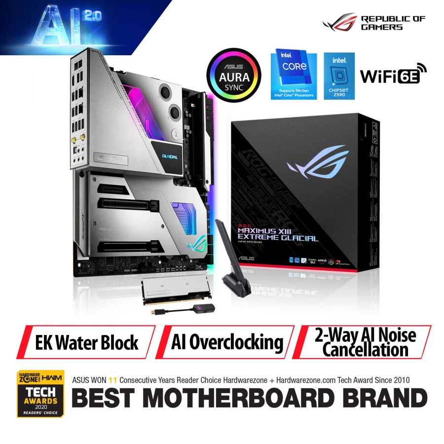 Jual ASUS ROG Maximus XIII Extreme Glacial - Intel Motherboard LGA1200 ...