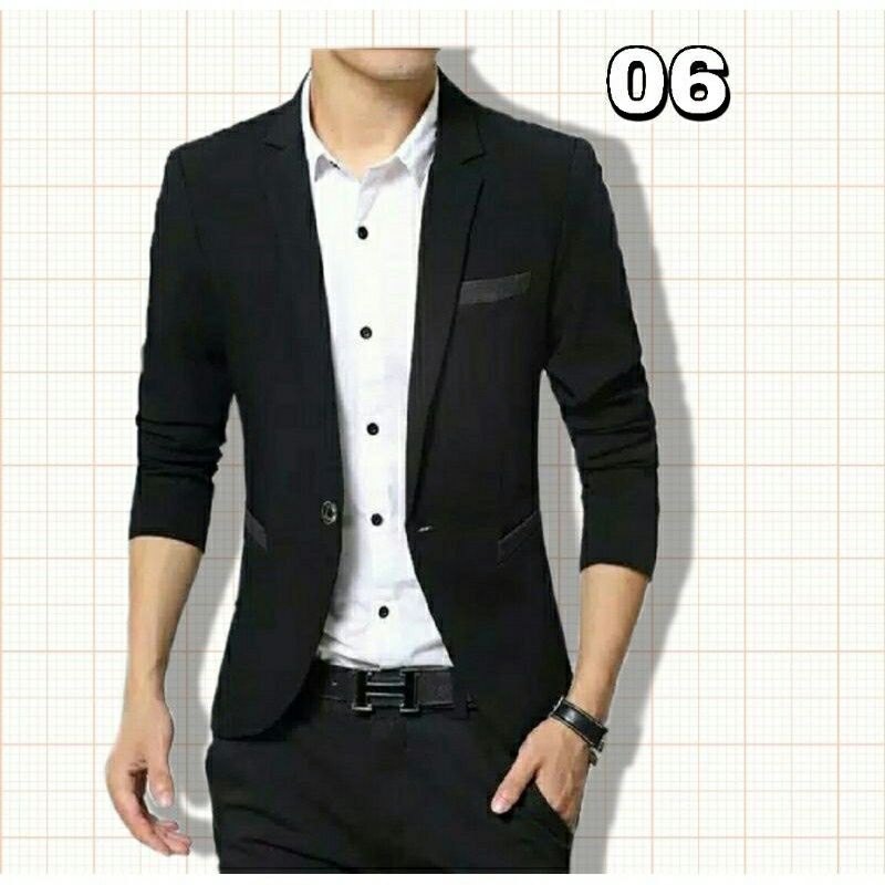 Jual jasformal pria warna hitam ,2 kancing/jas resmi jas wisuda ...