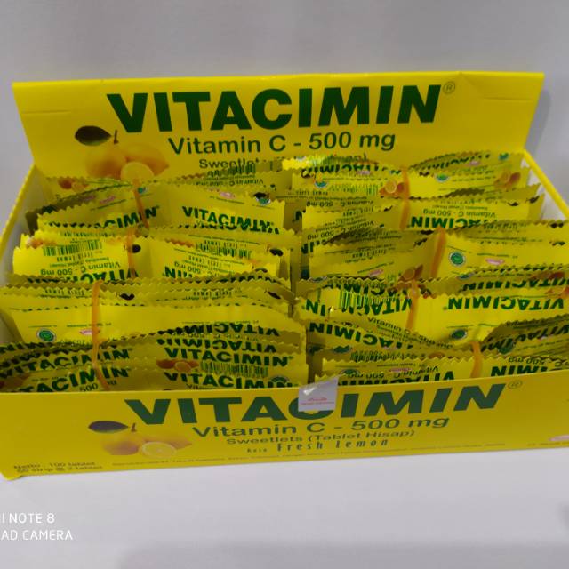 Jual Vitacimin / Vitamin C 500mg (Orange dan Lemon) | Shopee Indonesia
