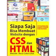 Jual Buku siapa saja bisa membuat website dengan css dan html - Untung ...