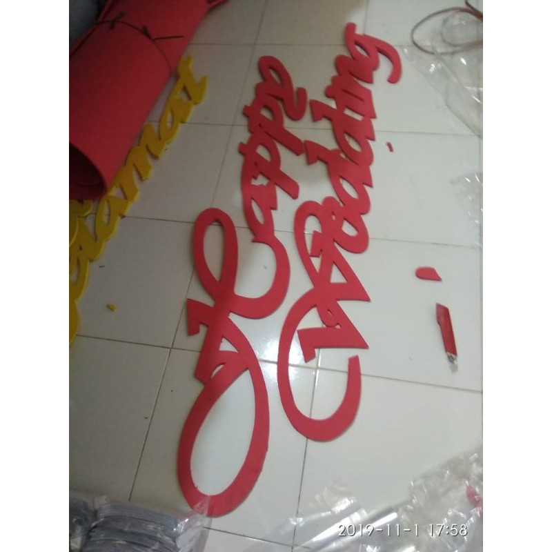 Jual Huruf karet judul papan bunga dan rustik | Shopee Indonesia