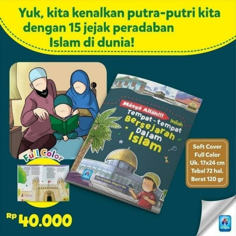 Jual Buku Anak MASYA ALLAH!!! INILAH TEMPAT-TEMPAT BERSEJARAH DALAM ...