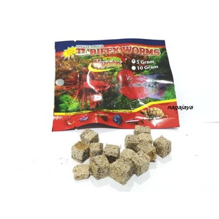 Jual Tubifex worm cacing kering 5gr cacing sutra beku kering makanan ...