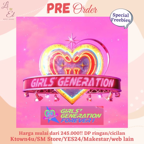 Jual SNSD Girl's Generation GG Album - FOREVER 1 (Ktown4u/SM Store/YES24/Makestar/web lain ...