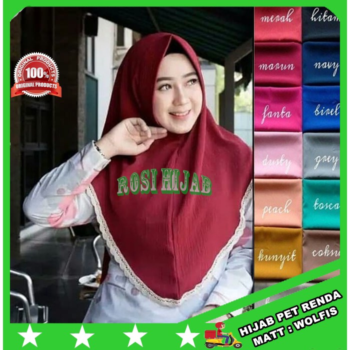 Jilbab Renda / Audi renda jumbo HIJAB audy renda KERUDUNG renda audy ...