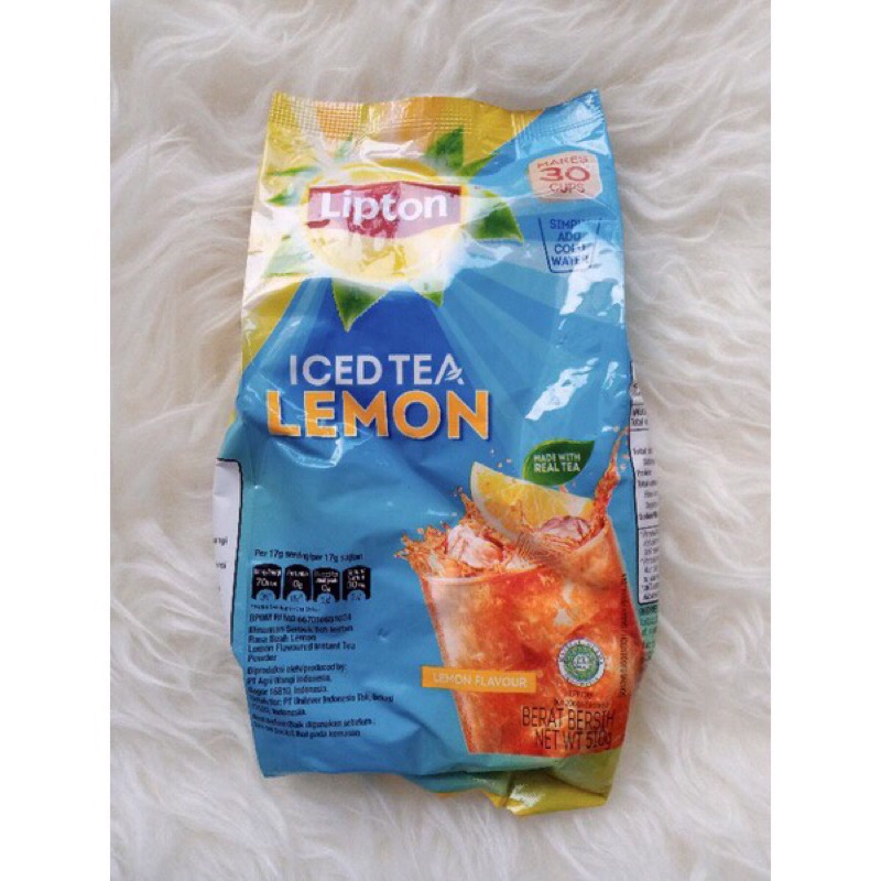 Jual Lipton Iced Ice Tea Lemon Powder 510 gr | Shopee Indonesia