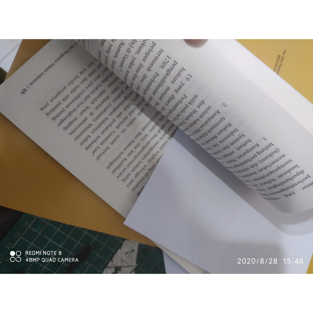 Jual Print dan cetak Kertas HVS 70, 80 gram, book paper (kertas cream ...