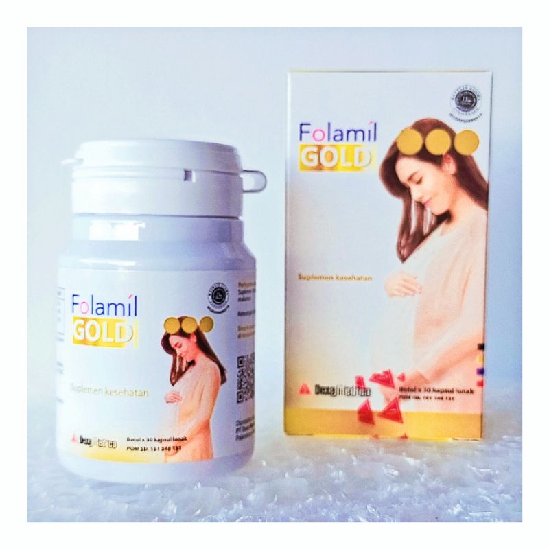 Jual FOLAMIL GOLD KAPSUL VITAMIN UNTUK PROMIL DAN IBU HAMIL | Shopee ...