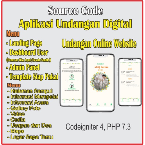Jual Source Code Aplikasi Undangan Digital Website Online - Script Undangan Digital | Shopee ...
