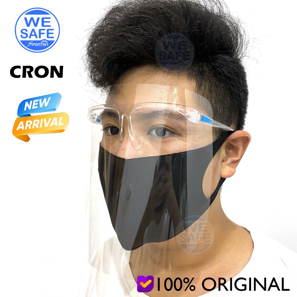 Jual FACE SHIELD KACAMATA APD Pelindung Muka WE SAFE CRON MASKER ...