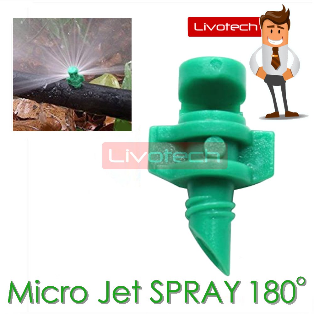 Jual 180 Micro Jet Sprayer Degree Spray Nozzle Derajat Aeroponik ...