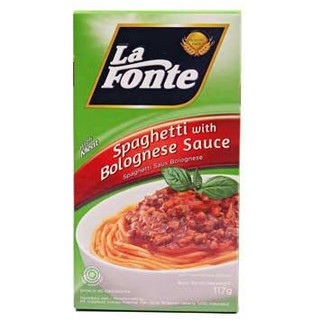 Jual La Fonte Spaghetti Instant Saus Bolognese, Chiecken, Mushroom 117G ...