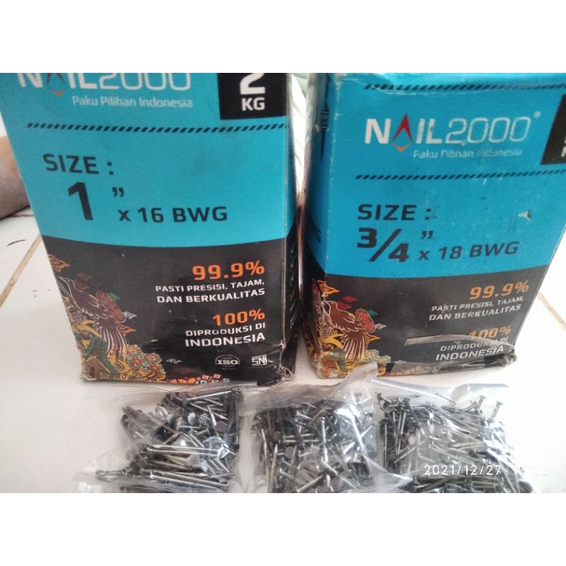 Jual JUAL PAKU TRIPLEK BUNGKUSAN / PAKU KAYU / UKURAN 3/4 " / 1 1/2" berat 50 gr | Shopee Indonesia