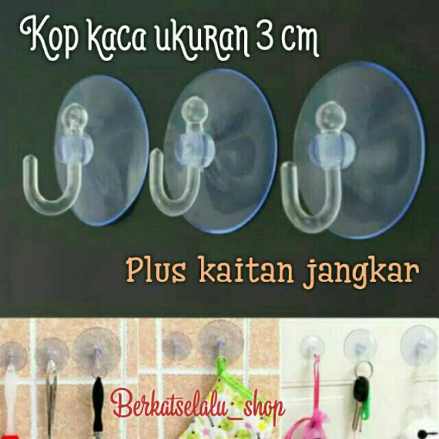 Jual Karet perekat kaca 3cm kaitan cop kaca jangkar | Shopee Indonesia