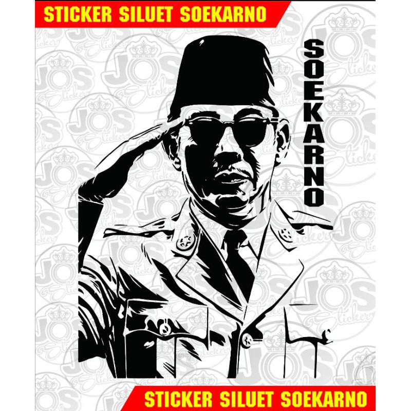 Jual STICKER CUTTING SILUET SOEKARNO BODY/KACA/KABIN DLL | Shopee Indonesia