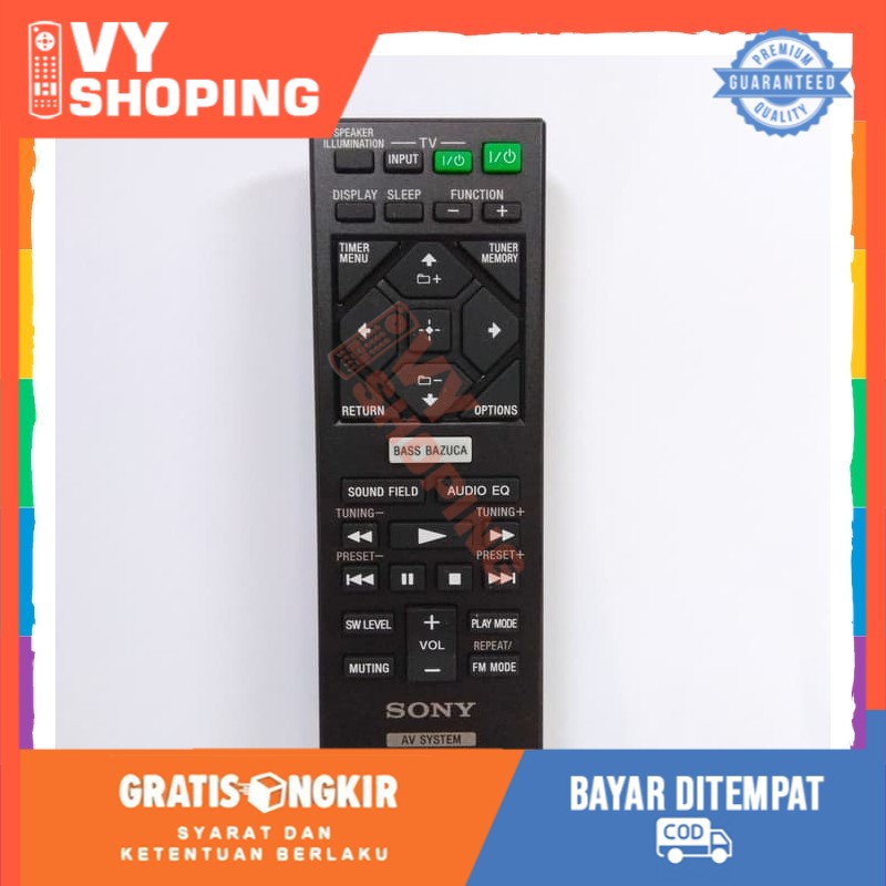 Jual REMOT REMOTE SONY DVD HOME THEATER COMPO HIFI RM-ANU215 ORI ...