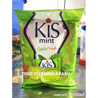 Jual Permen KISS Mint APPLE PEACH HIJAU 1 Bungkus | Apel Permen Kis ...