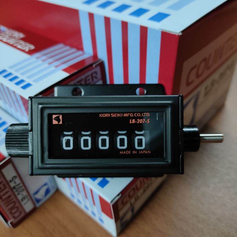 Jual KORI SEIKI Mechanical Revolution Counter Type LB-207-5 (LB-5) Made ...