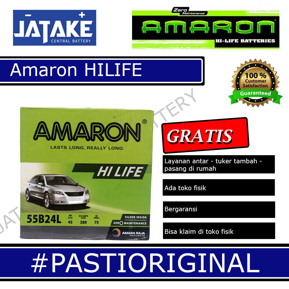 Jual Aki kering NS60L 55B24L Amaron Hi-Life mobil Suzuki Ertiga Aerio Baleno Mitsubishi Xpander ...