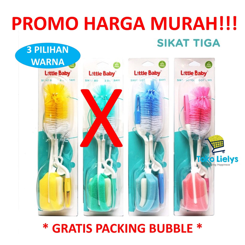 Jual LITTLE BABY SIKAT BOTOL 3 PCS Indonesia|Shopee Indonesia