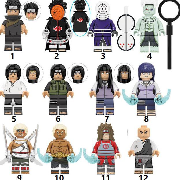 Jual Naruto Hyuga Hinata Killer Bee Raikage Choji Obito Minifigure Lego ...