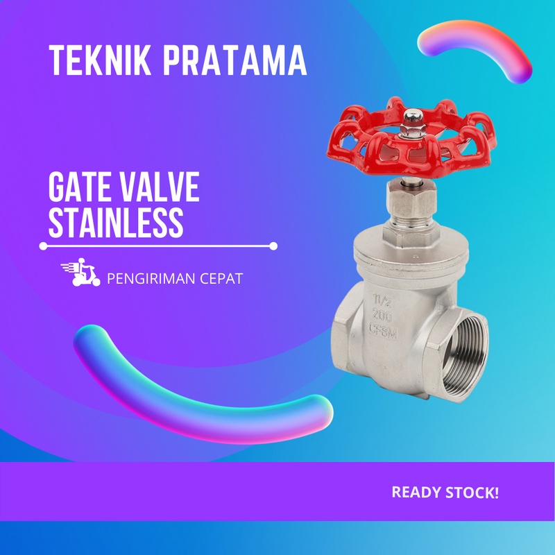 Jual Gate Valve Stainless steel 316 1/2" | Shopee Indonesia