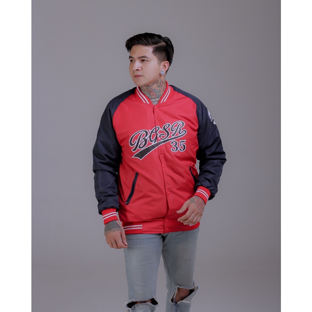 Jual Jaket Reglan Jaket Varsity Pria Combination New BGSR Original | Shopee Indonesia