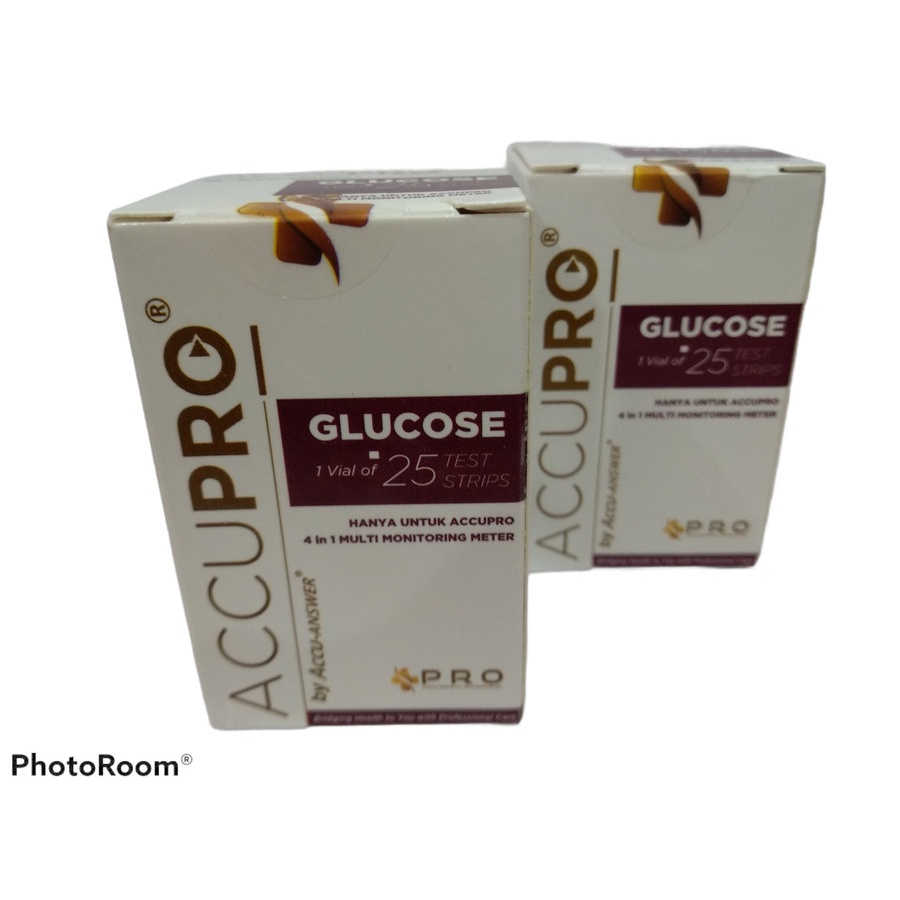 Jual Strip ACCUPRO Gula Darah Glucose @25 pcs ACCU PRO Accu-Pro ...
