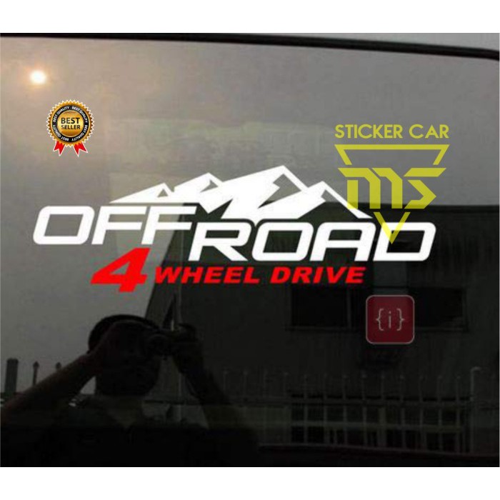 Jual stiker sticker off road 4 wheel drive jeep 20cm | Shopee Indonesia