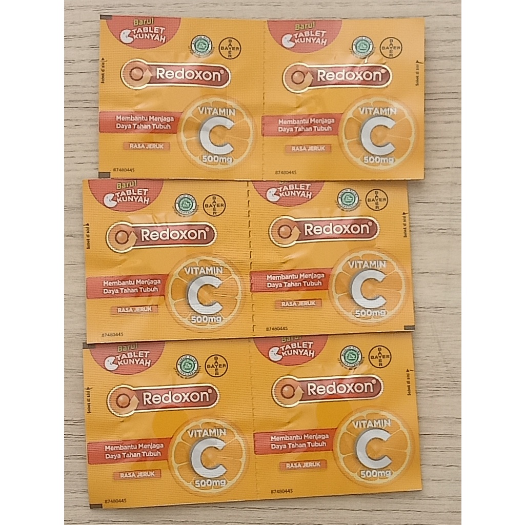 Jual Redoxon chewable vitamin C - strip | Shopee Indonesia