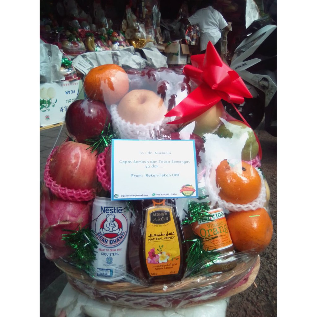 Parcel Buah Mix Madu, Susu, You C100 (free kartu ucapan) | Shopee Indonesia