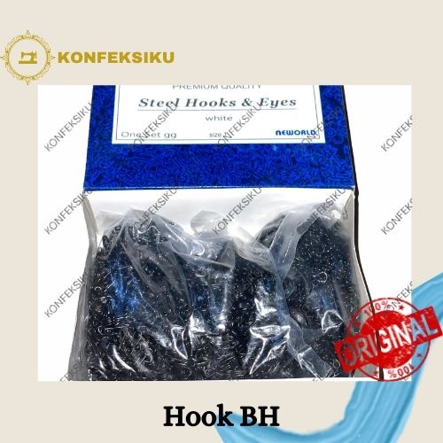 Jual 1 Box Hak Kait /Kaitan BH /Pengait Bra /Kancing Hook Bra /Kaitan ...