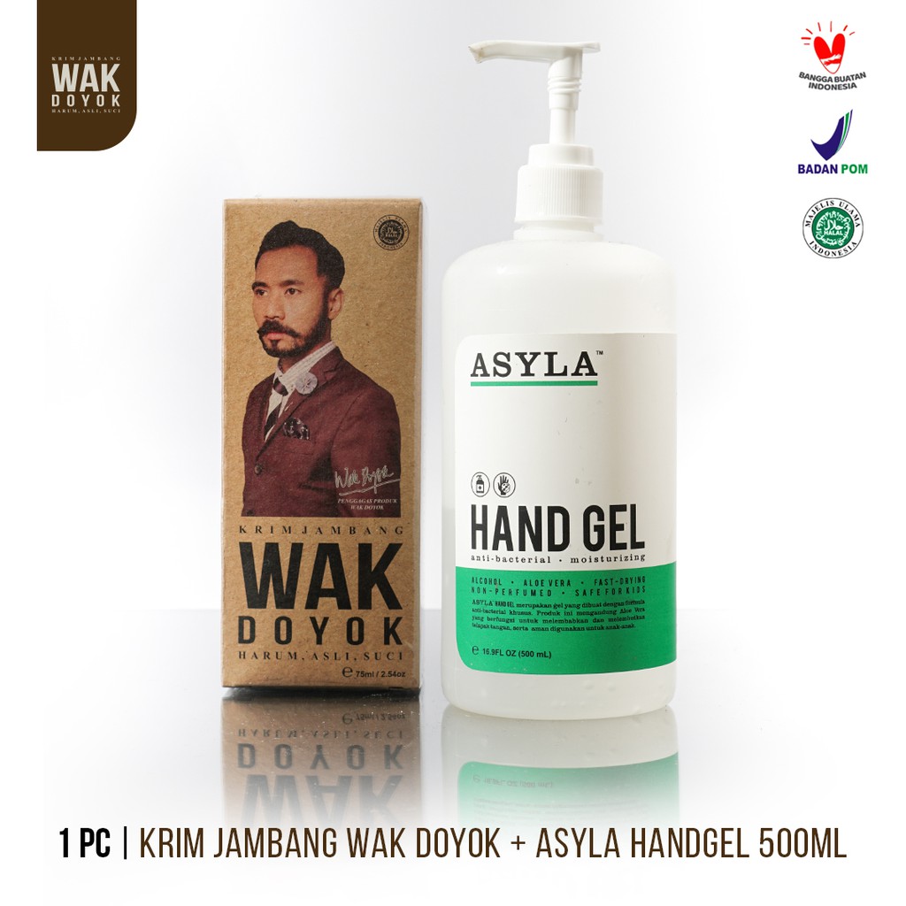 Paket Wak Doyok Cream 75ml + ASYLA Hand Gel 500ml | Shopee Indonesia