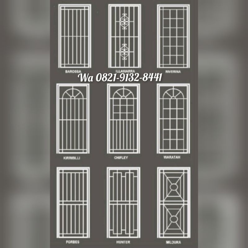 Jual Tralis jendela rumah minimalis Jogja murah harga per daun jendela ...