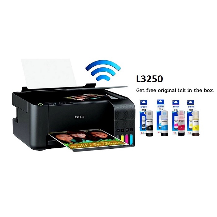 Jual Printer Epson EcoTank L3250 Wi-Fi All In One Ink Tank Wireless Indonesia|Shopee Indonesia