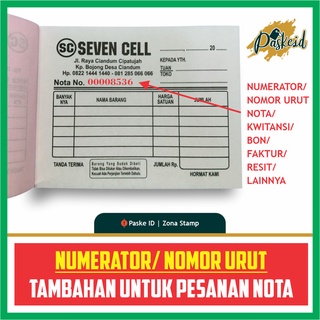 Jual NUMERATOR NOTA ECER, Cetak Tambahan Nomor Urut Nota/ Kwitansi ...