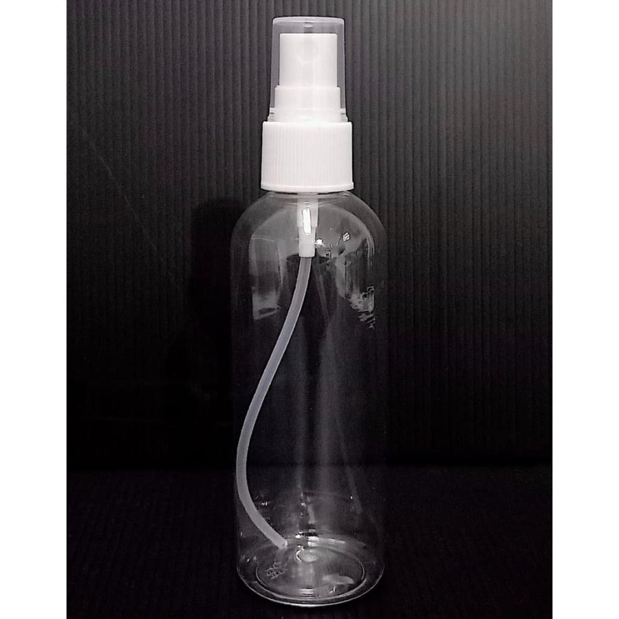 Jual Botol Kosong Spray Plastik Tutup Putih / Botol Transparan - 100ml ...