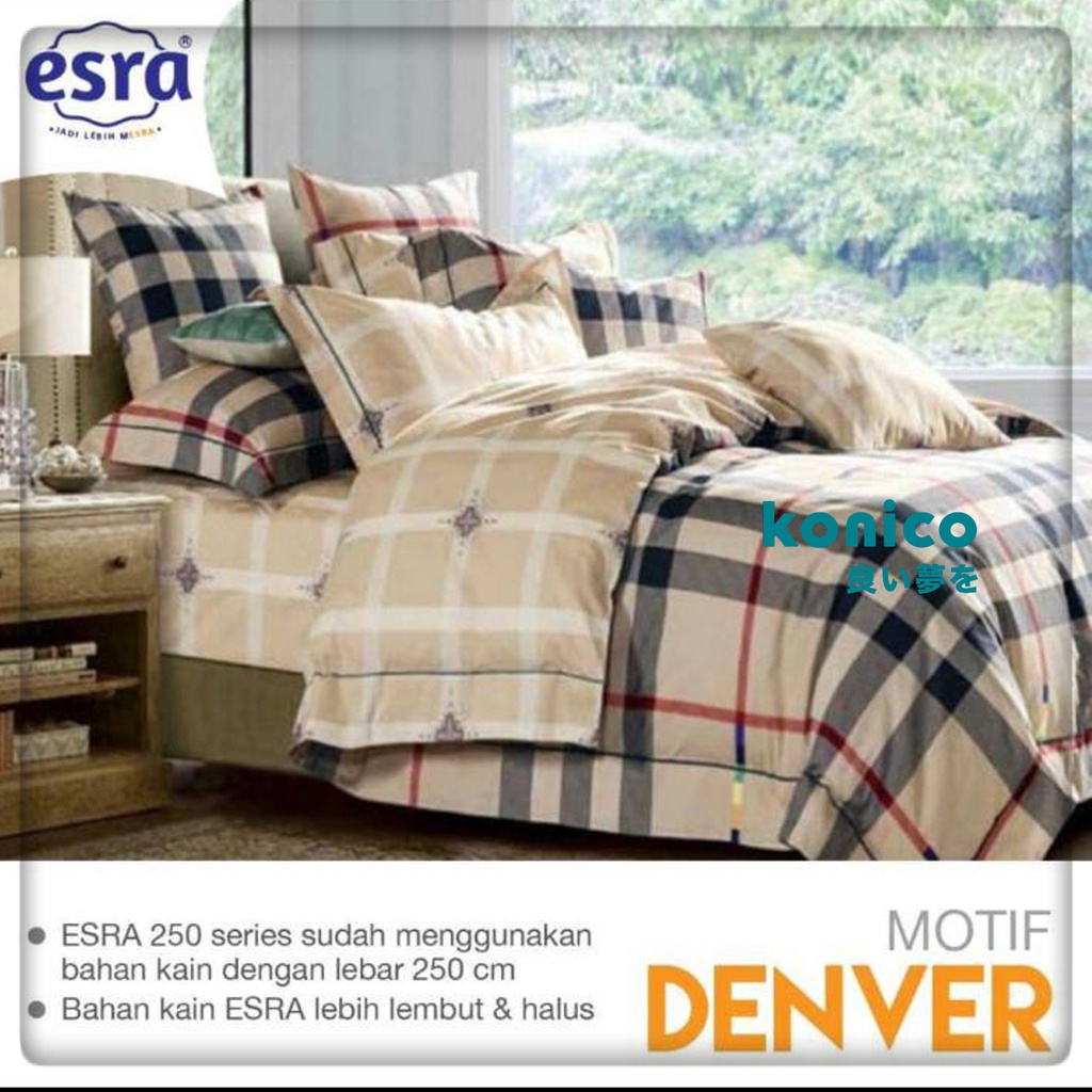 Jual KONICO kain Katun sprei Meteran Motif MINIMALIS DENVER Tabur Star Esra GROW Catra ELBHE ...